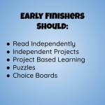 The Best Activities for Early Finishers – Enhancing Enrichment