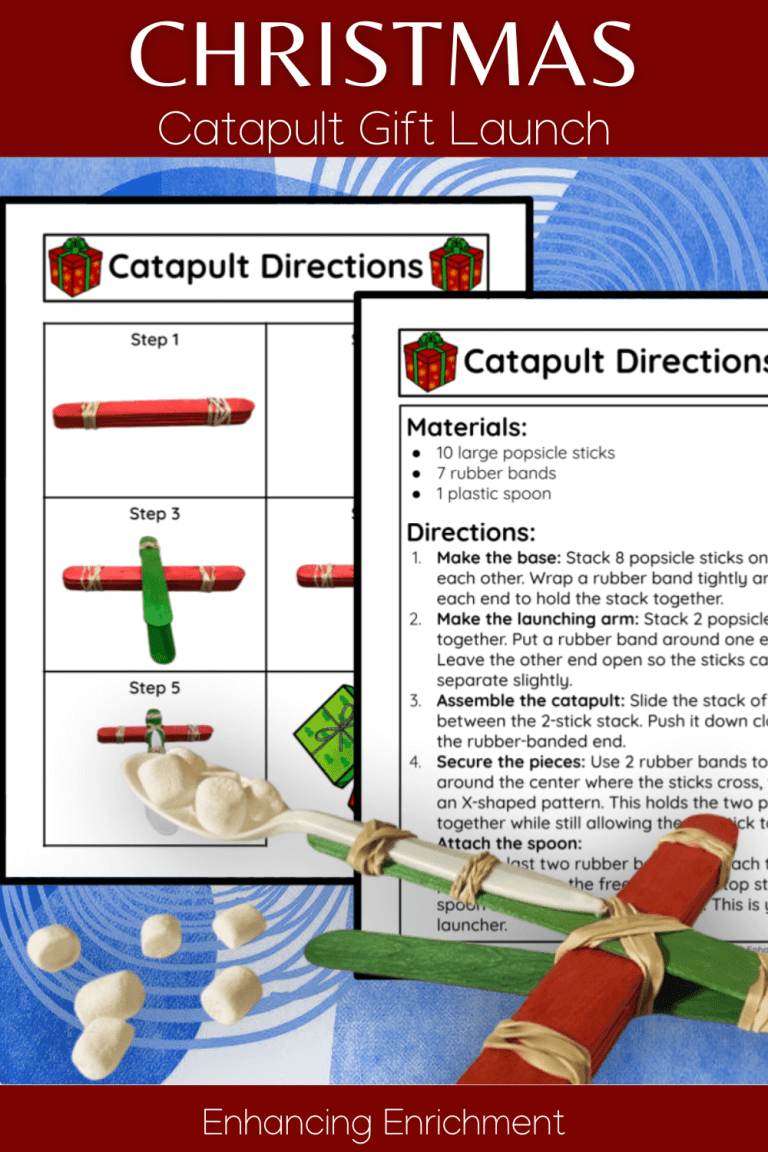 Christmas Catapult STEM Activity for Kids – Enhancing Enrichment